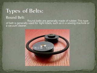 Belt and Rope drives | PPTX