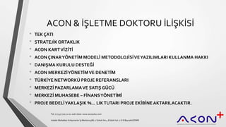 ACON PLUS TANITIM | PPTX