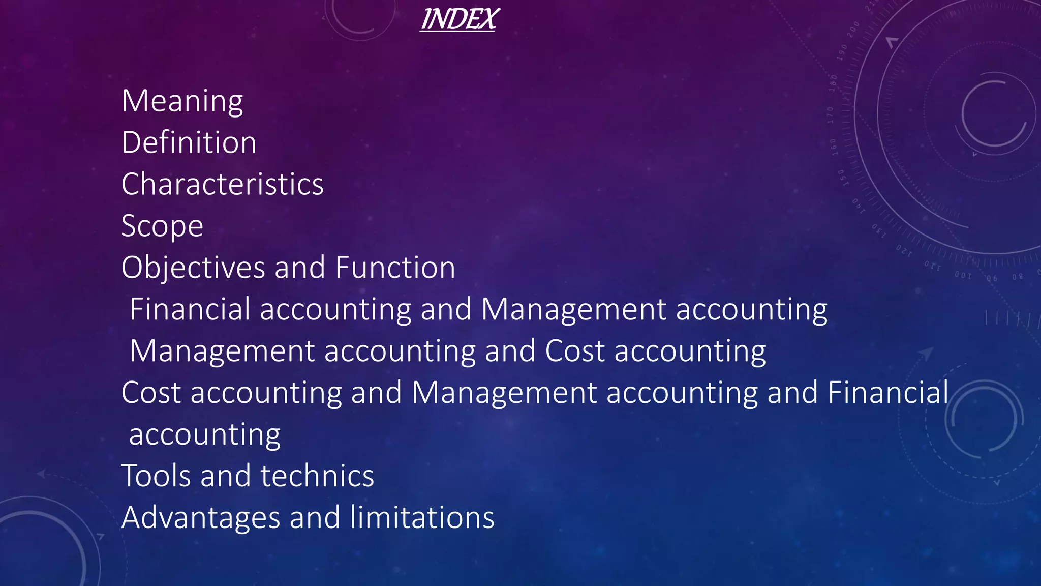 Management Accounting - Meaning, Definition, Characteristics, Scope ...