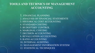 Management Accounting - Meaning, Definition, Characteristics, Scope ...