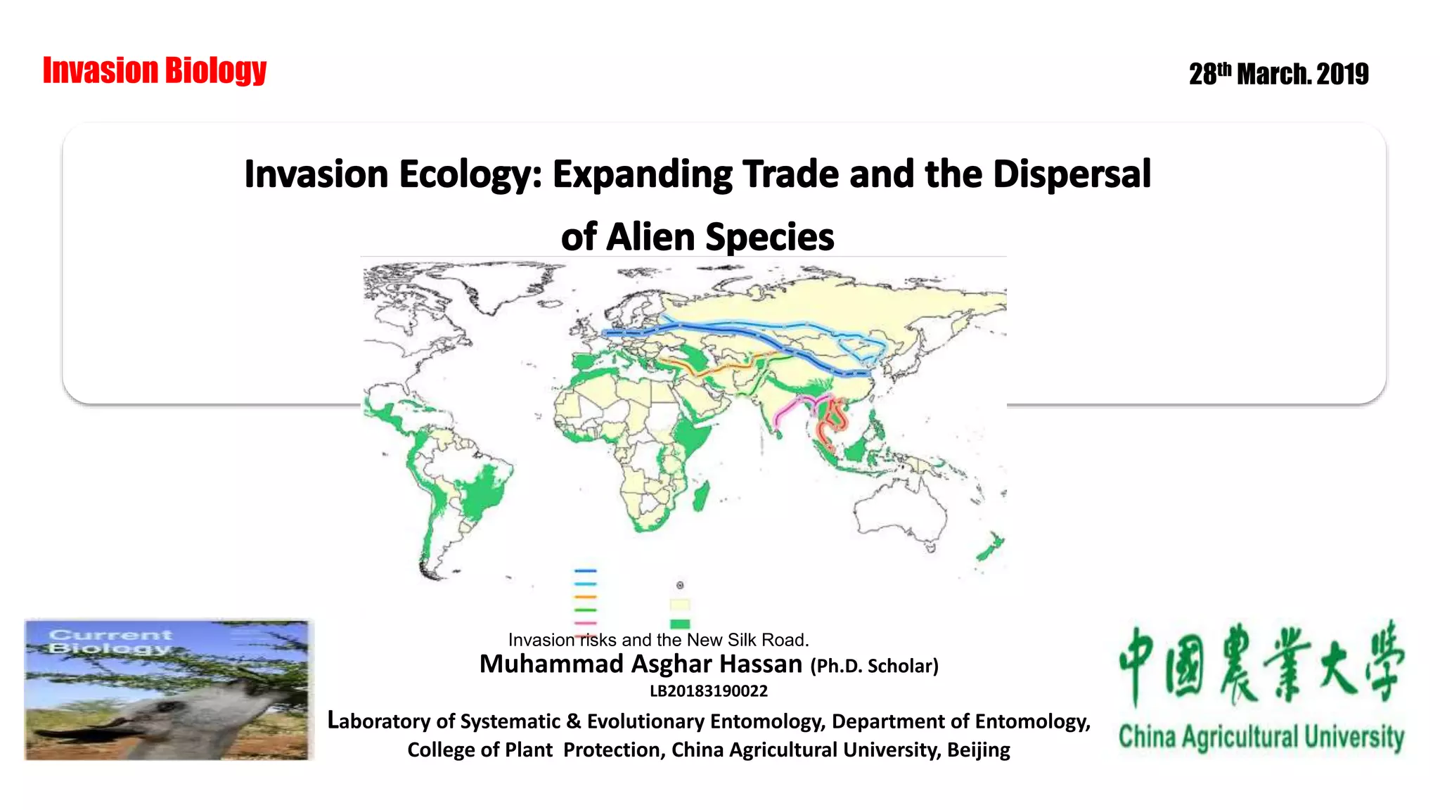 Invasion Ecology: Expanding Trade and the Dispersal of Alien Species | PPTX