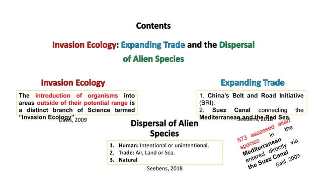 Invasion Ecology: Expanding Trade and the Dispersal of Alien Species | PPTX