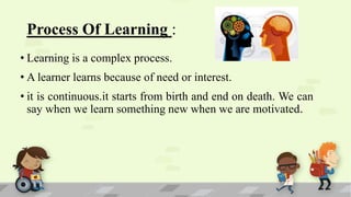 Meaning & Process of Learning | PPT