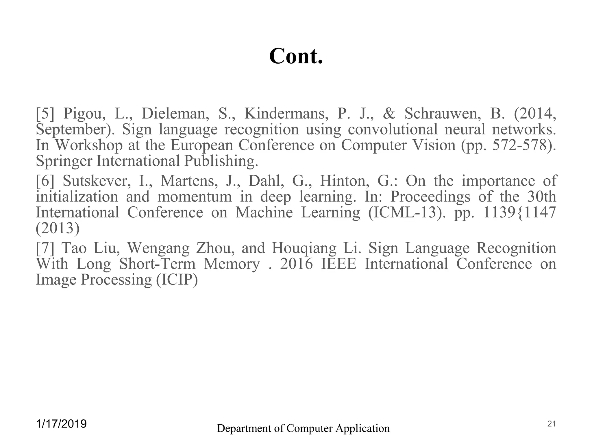 Sign Language Recognition based on Hands symbols Classification | PPTX