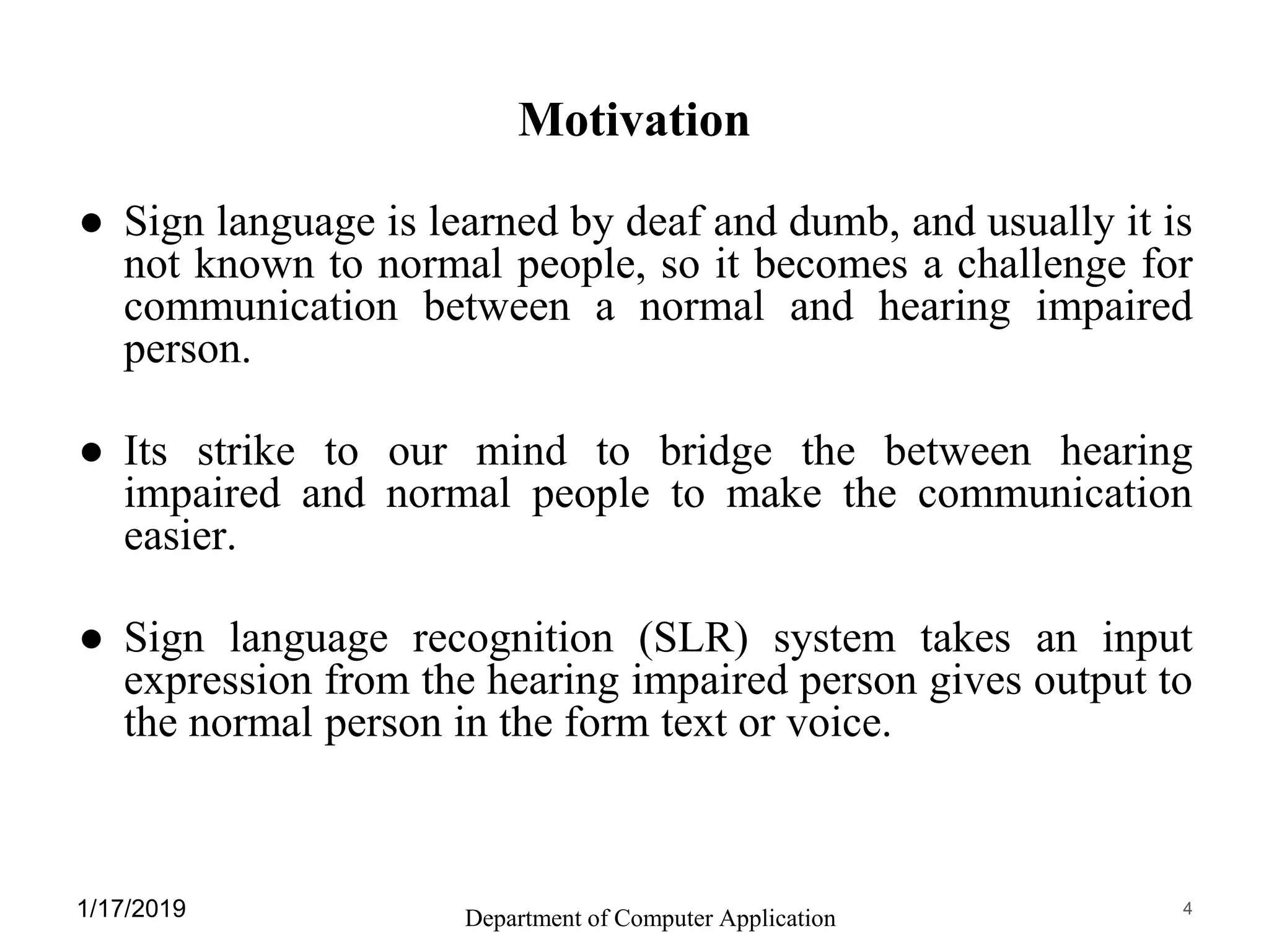 Sign Language Recognition based on Hands symbols Classification | PPTX
