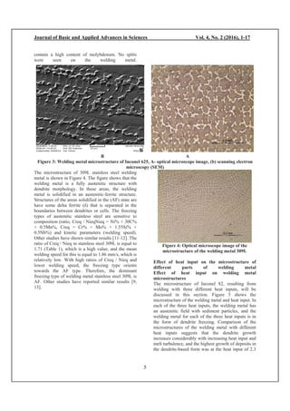 Effect of welding heat input on the microstructure of dissimilar metals ...