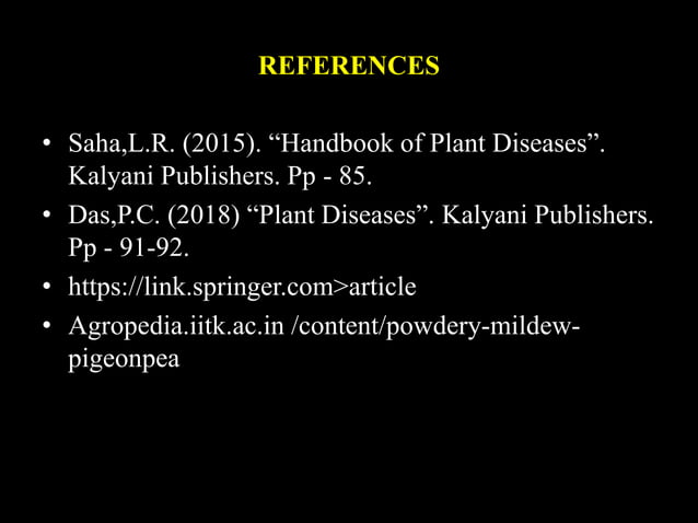 POWDERY MILDEW OF RED GRAM | PPTX