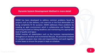 DSDM Dynamic System Development Method | PPTX