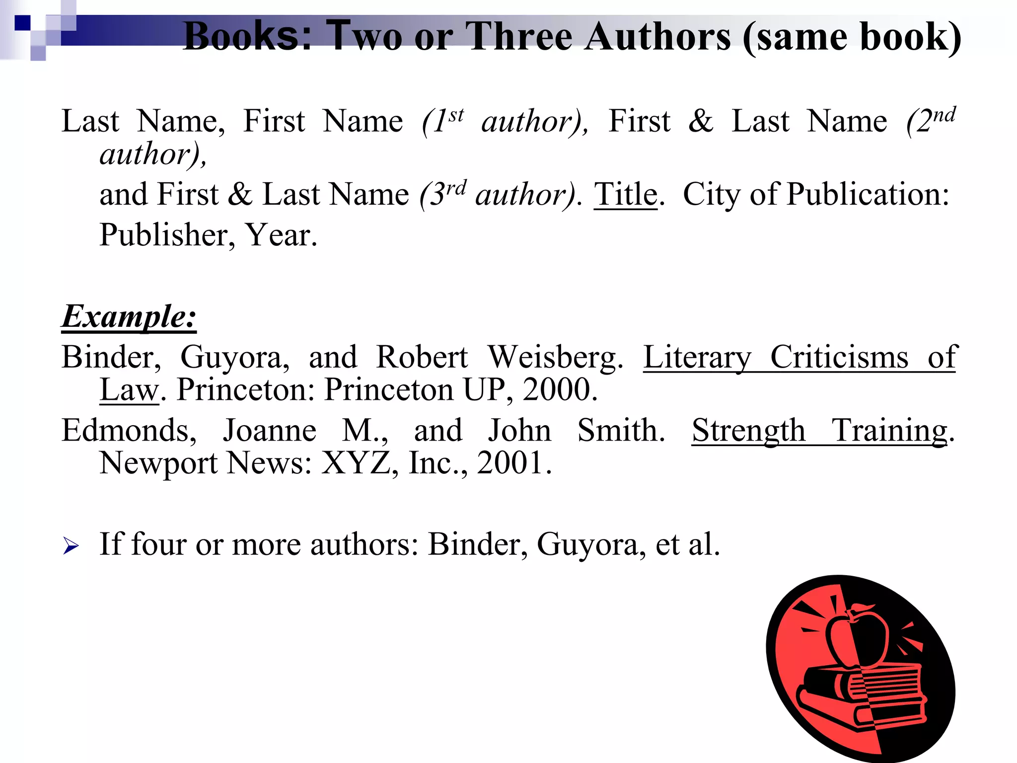 MLA works cited list | PPT