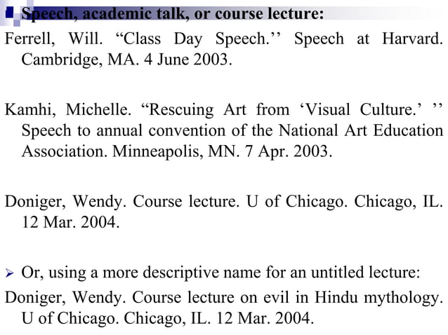 MLA works cited list | PPT