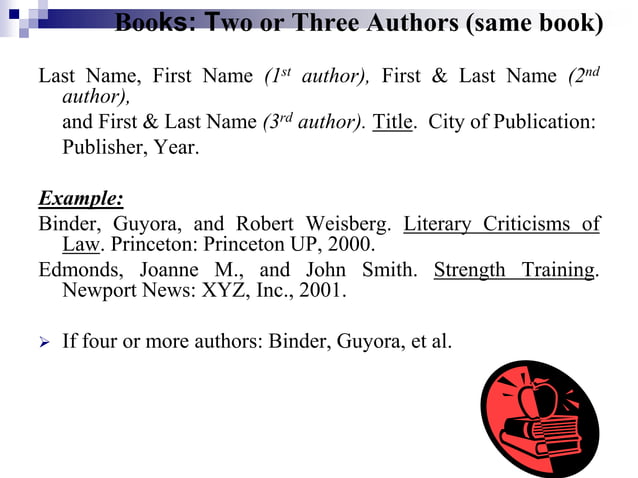 MLA works cited list | PPT