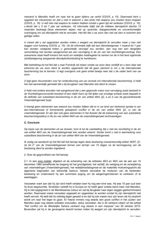 Marokkaanse dief probeert uitwijzing via RvV te voorkomen | PDF