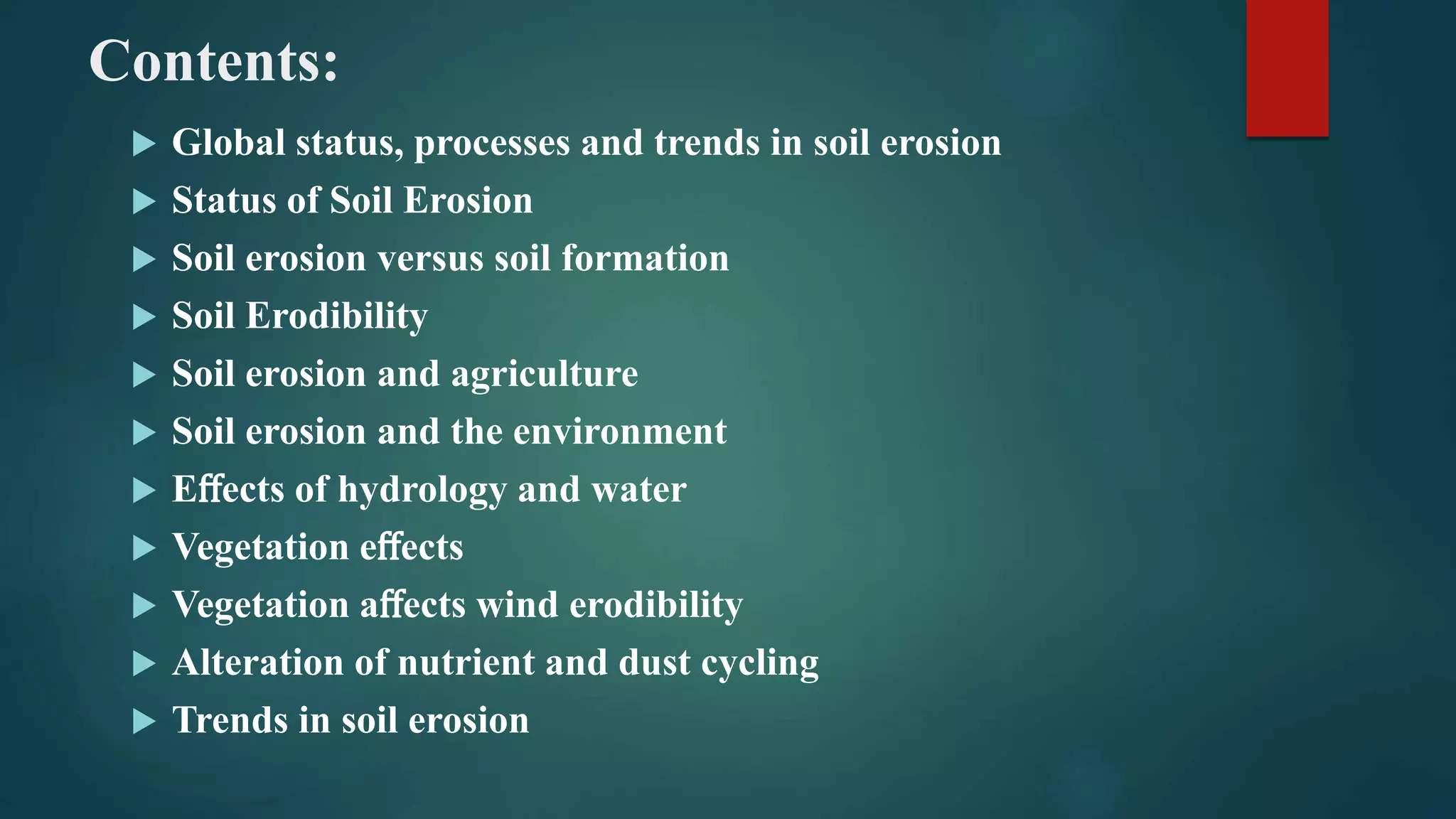 Global soil status, processes and trends | PPT