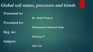 Global soil status, processes and trends | PPT