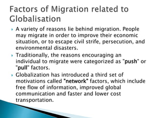 globalisation and migration (IIPS,Mumbai) | PPTX