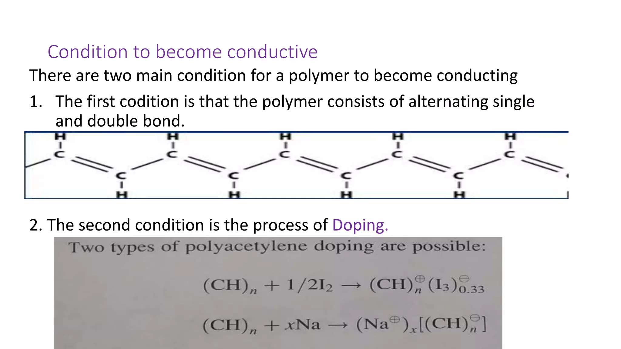 Conducting polymers | PPTX