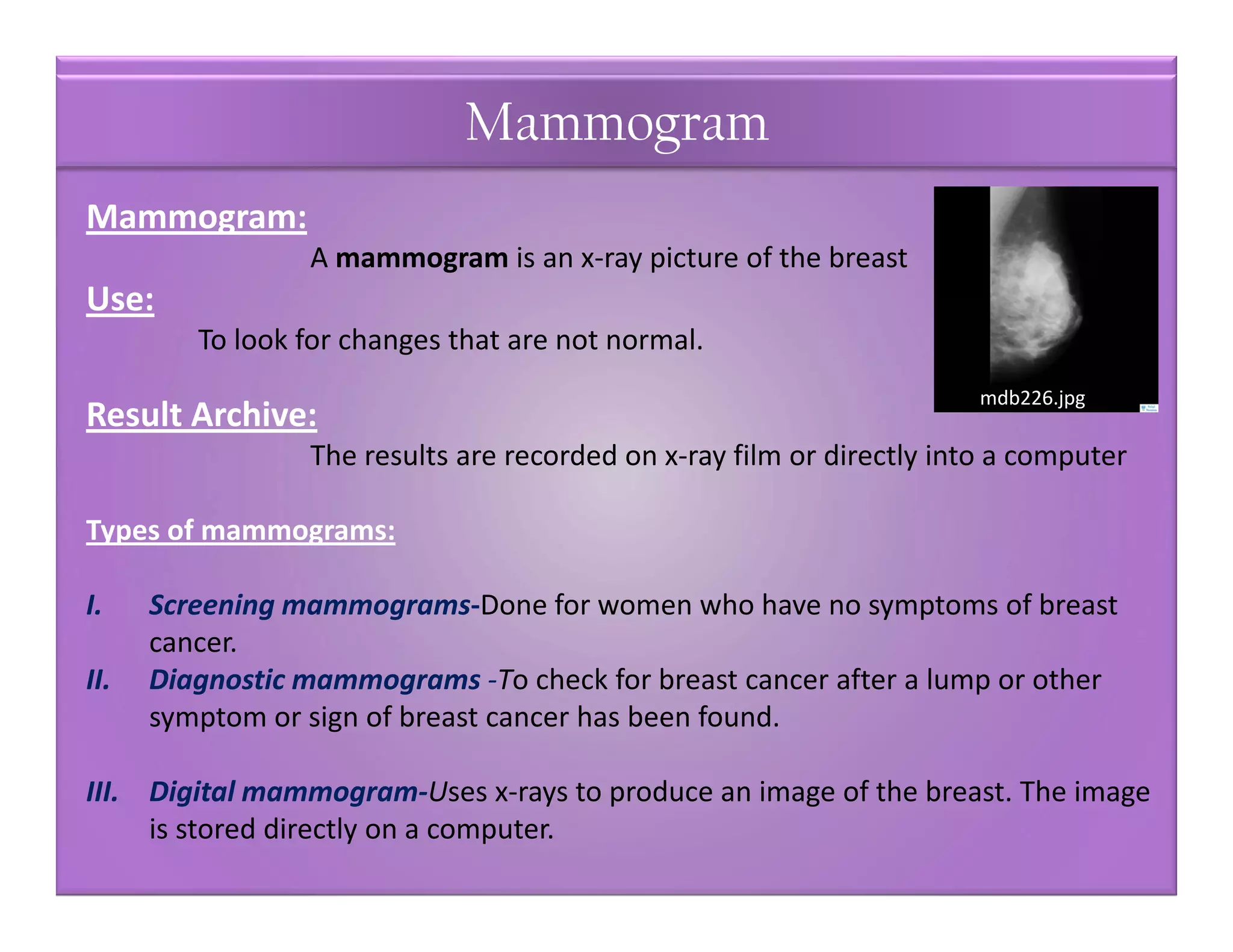 MICROCALCIFICATION IDENTIFICATION IN DIGITAL MAMMOGRAM FOR EARLY ...
