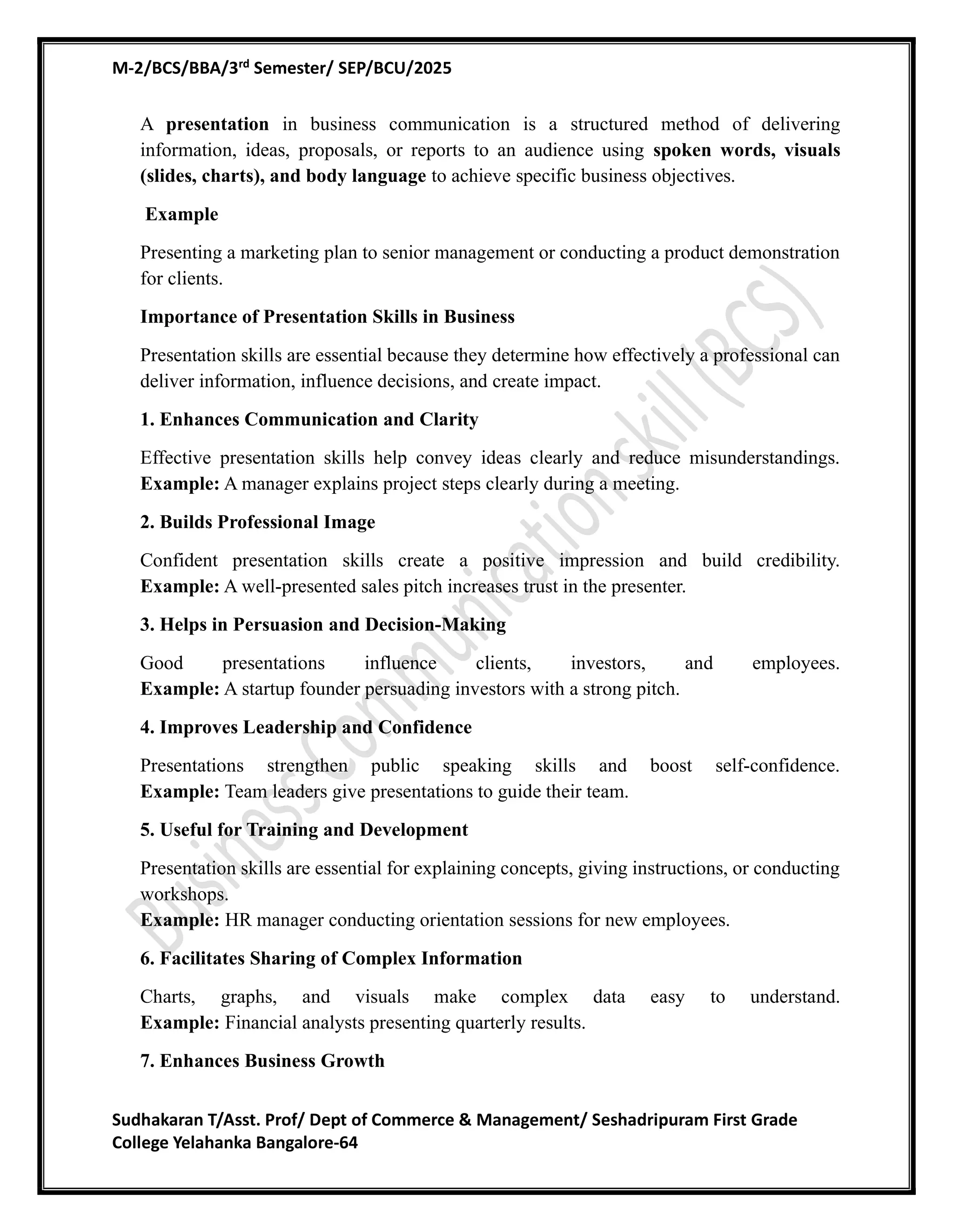 Business communication skill Module-2 SEP | PDF