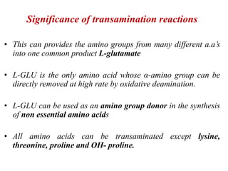AAM-2- General reactions of amino acids | PPTX