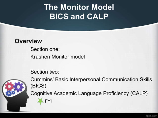 M.cheraghi Krashen-monitor model -BICS and CALP | PPT