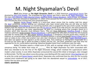 M. night shyamalan's devil | PPTX