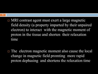 MRI Contrast Agent & Its Principle | PPTX