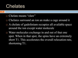 MRI Contrast Agent & Its Principle | PPTX