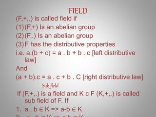Abstract algebra - Algebraic closed field, unit - 2 , M.Sc. l semester ...