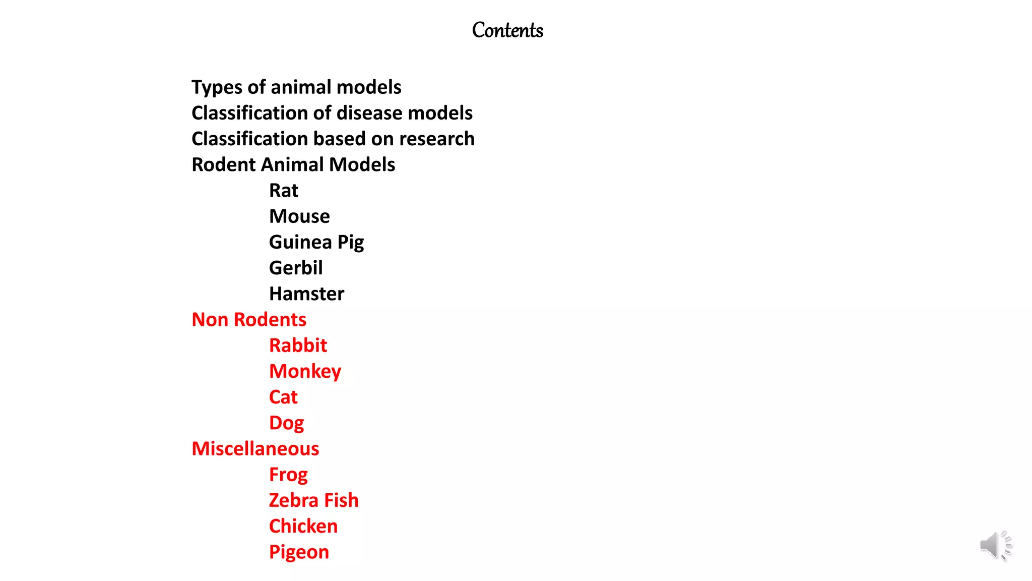 common laboratory animals part 1 | PPTX