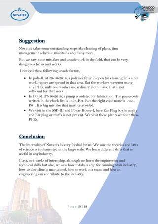 Report of Novatex Ltd | PDF