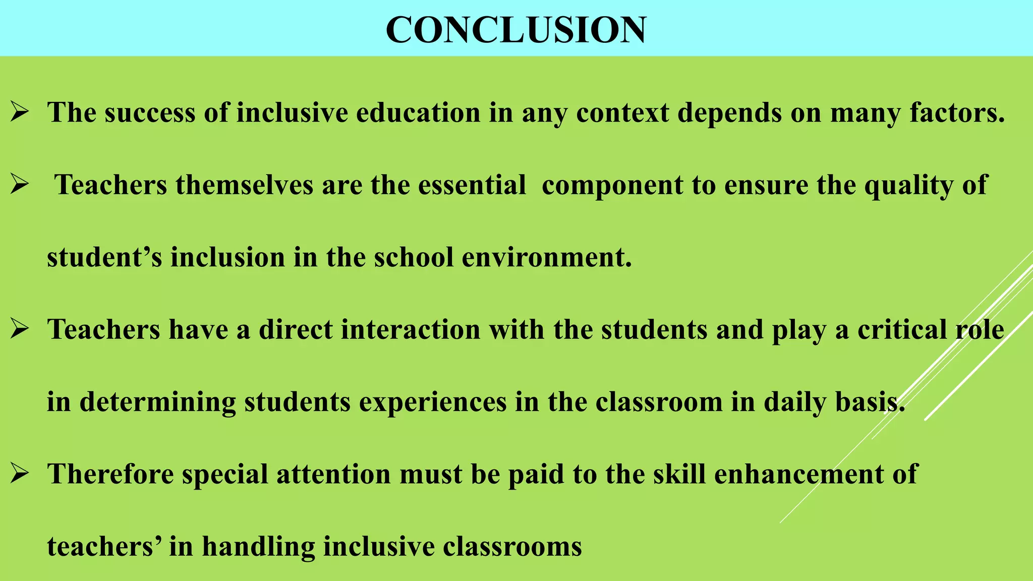 Inclusive education | PPTX