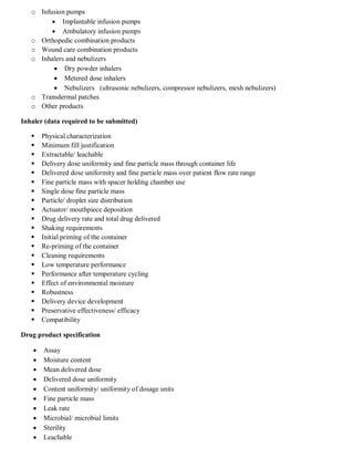 CMC, post approval regulatory affairs, etc | PDF