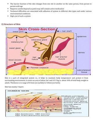 Transdermal drug delivery system | PDF