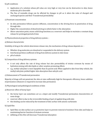 Transdermal drug delivery system | PDF