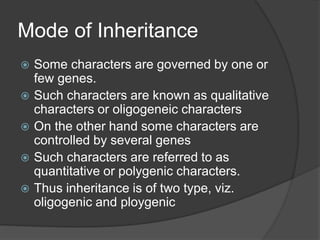 Gene action in breeding plants | PPTX