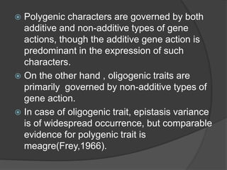 Gene action in breeding plants | PPTX