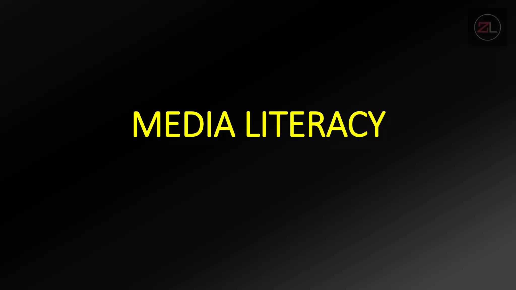 Media, information and technology literacy | PPTX