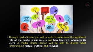 Media, information and technology literacy | PPTX