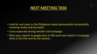 M.I.L Characteristics of a good media practitioner | PPTX