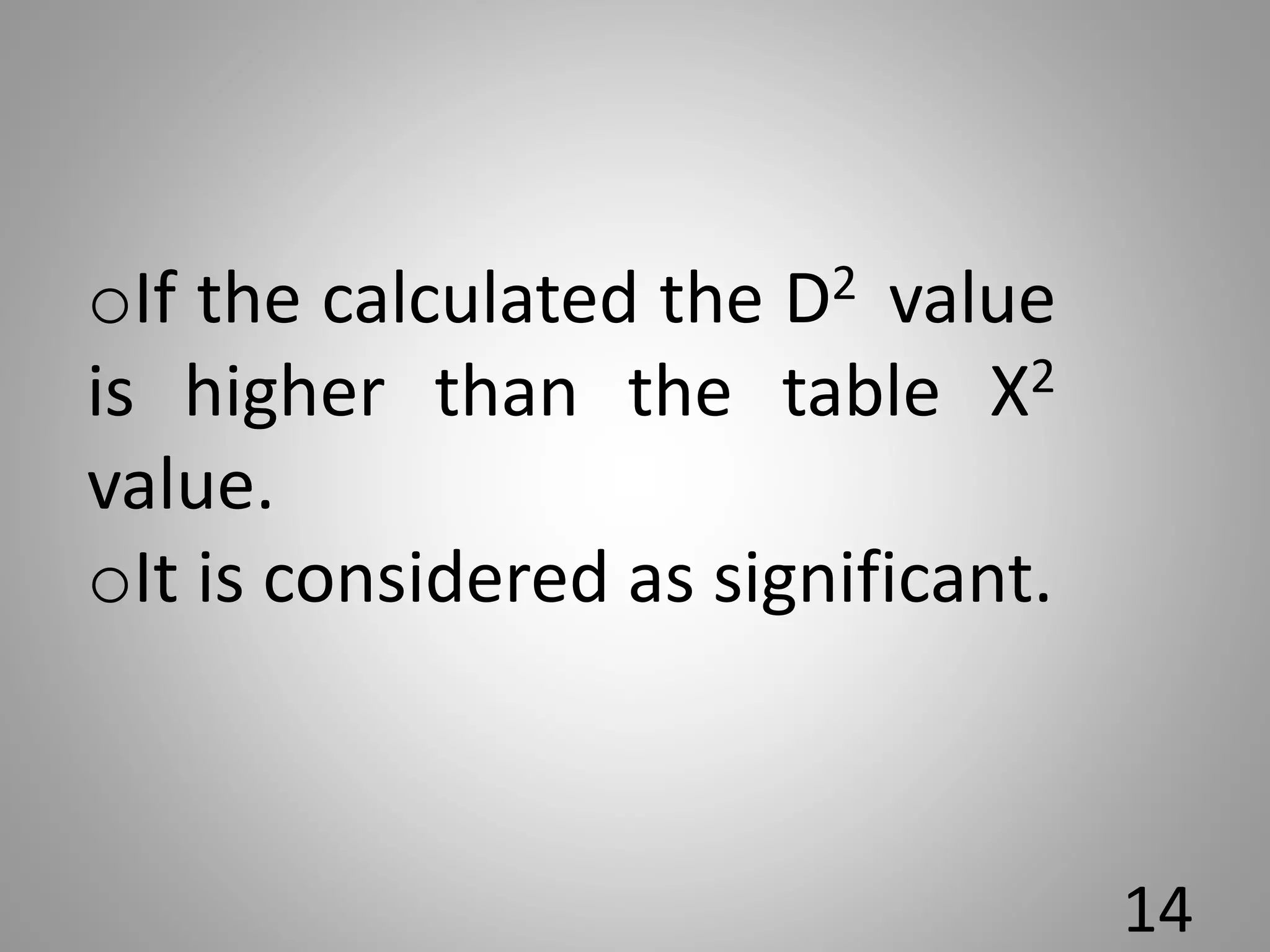 D-Square statistic | PPTX