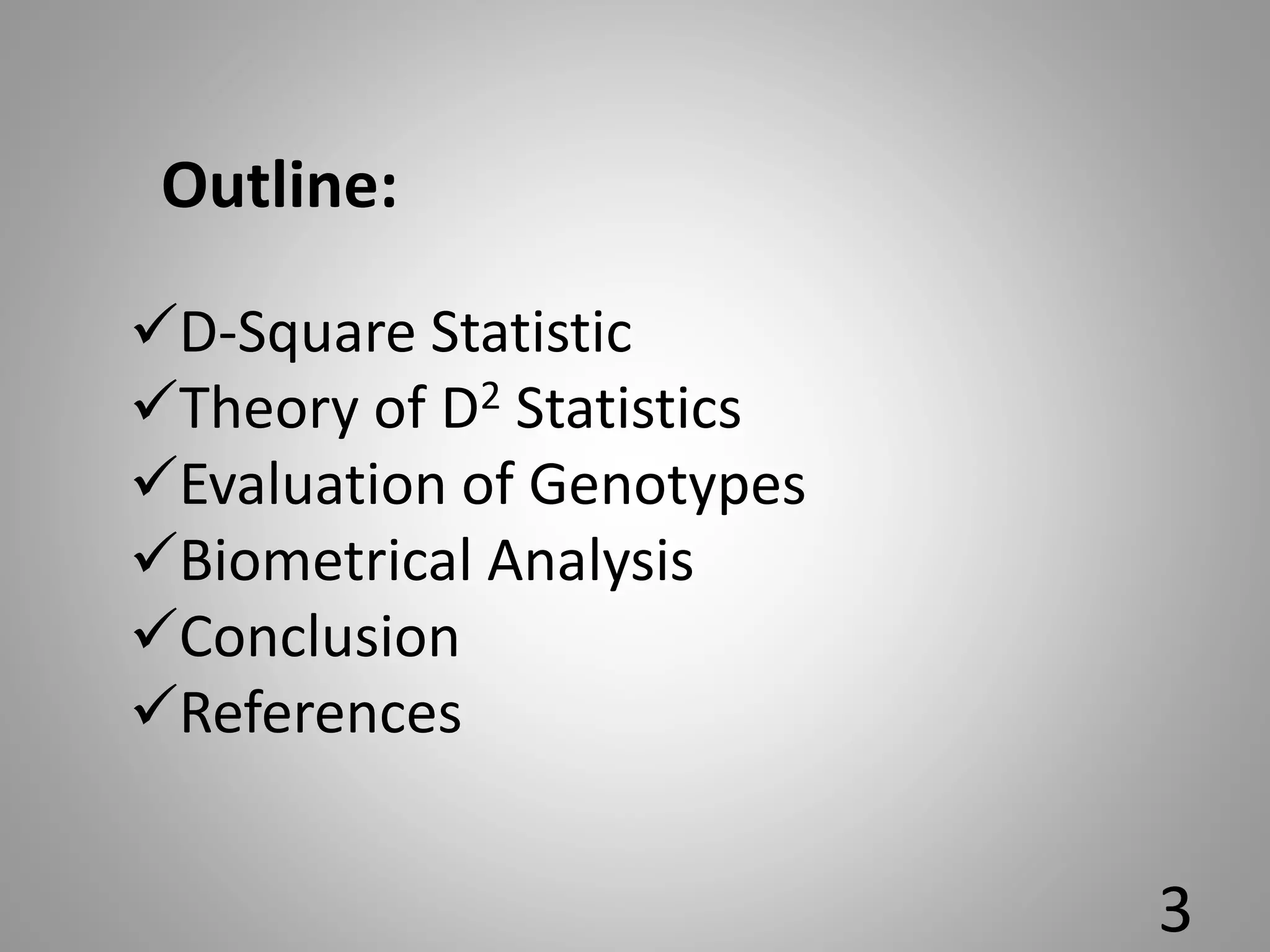 D-Square statistic | PPTX