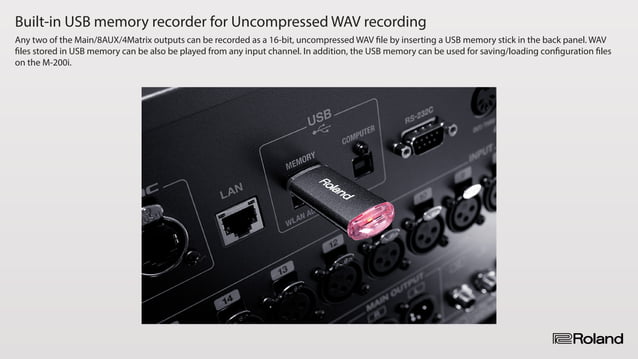 Roland M-200i: 32-Channel Live Digital Mixing Console | PPT