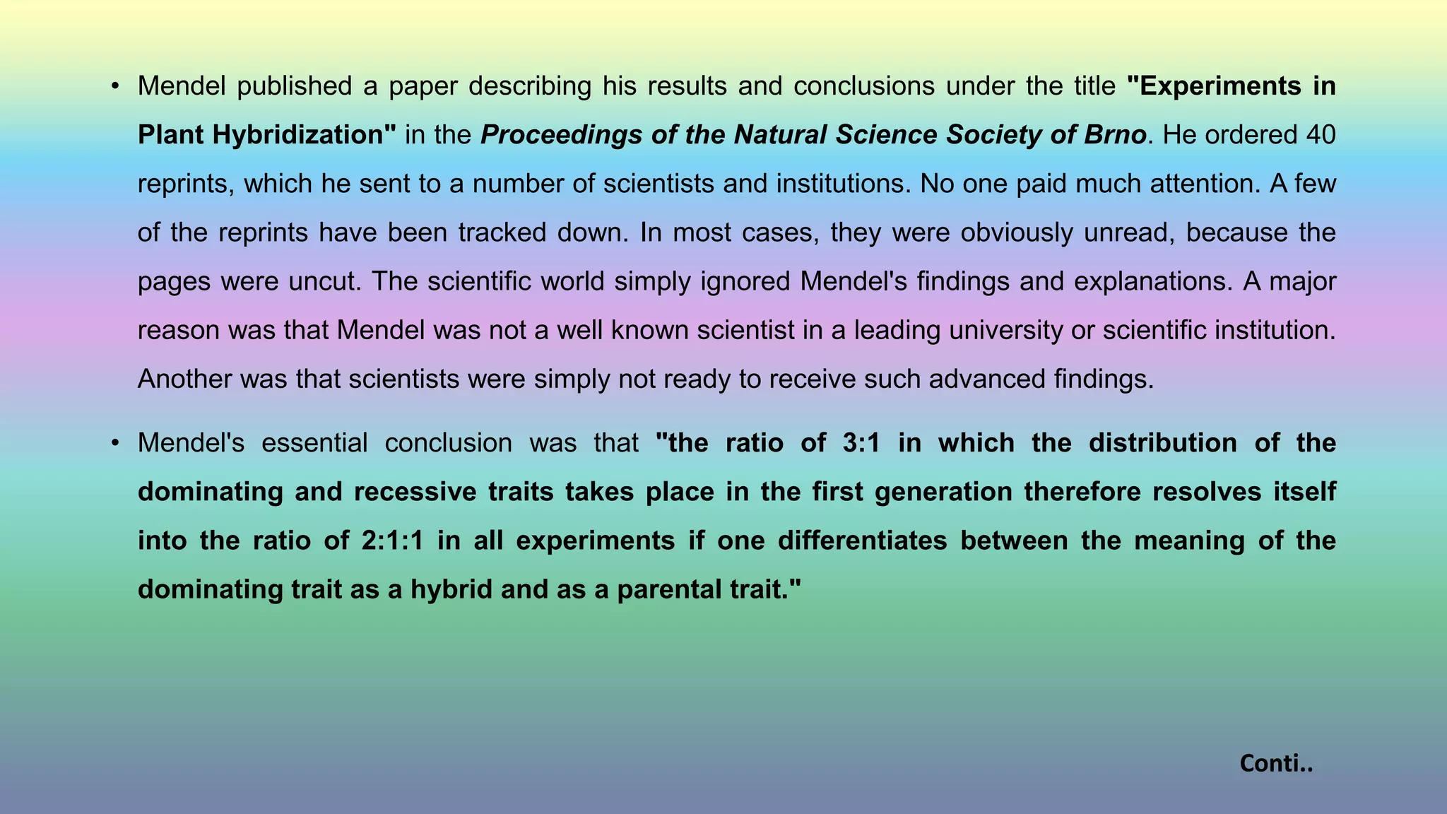 Mendel life history | PPTX