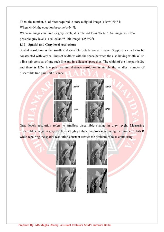 M.sc.iii sem digital image processing unit i | PDF | Photo Editing Software | Computer Software ...