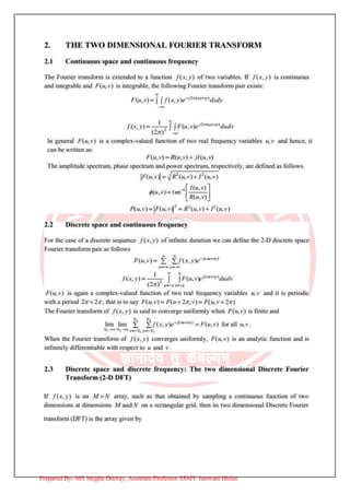 M.sc.iii sem digital image processing unit ii | PDF