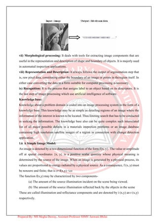 M.sc.iii sem digital image processing unit i | PDF