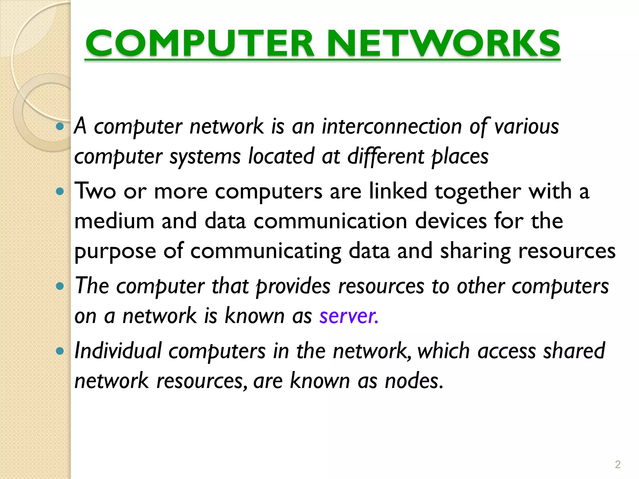 M.Florence Dayana Computer Networks Types | PDF