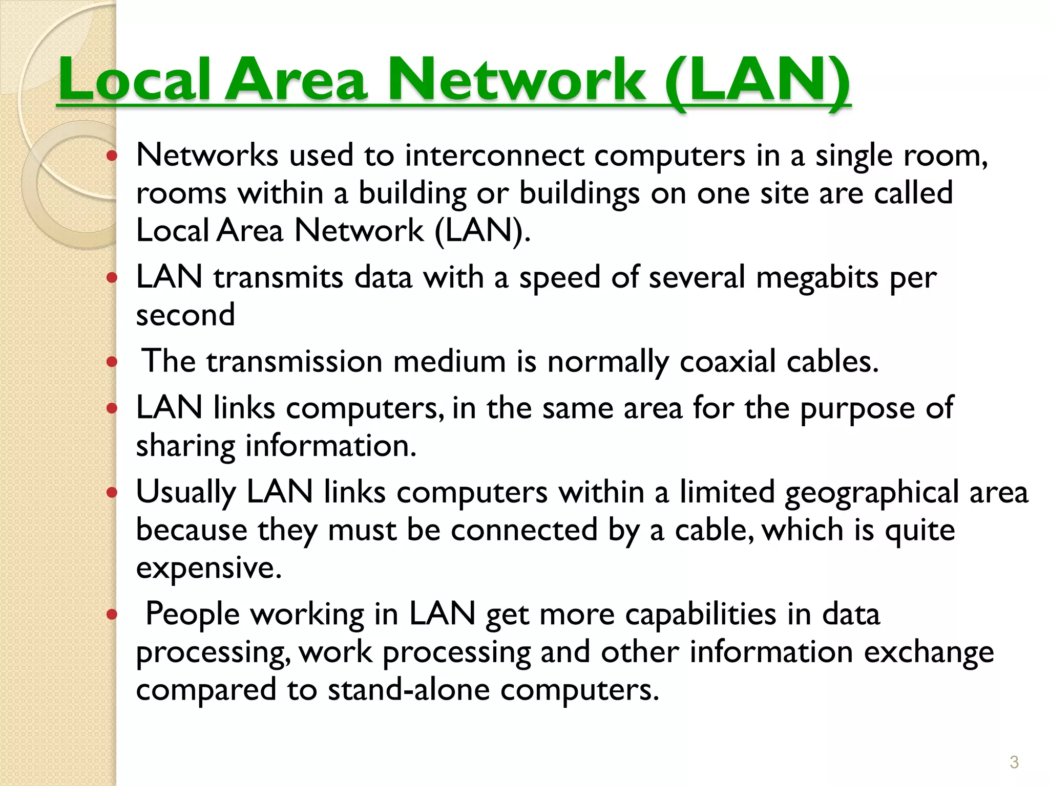 M.Florence Dayana Computer Networks Types | PDF