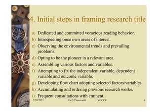 M.ed. research proposal writing dr.c.thanavathi | PDF