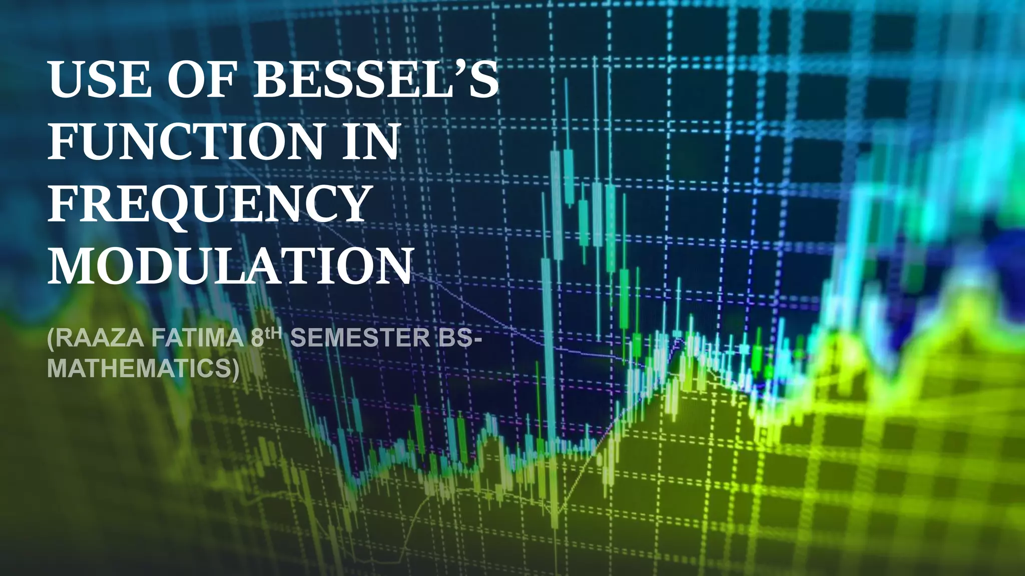 Applications of Bessel's Function. | PPTX
